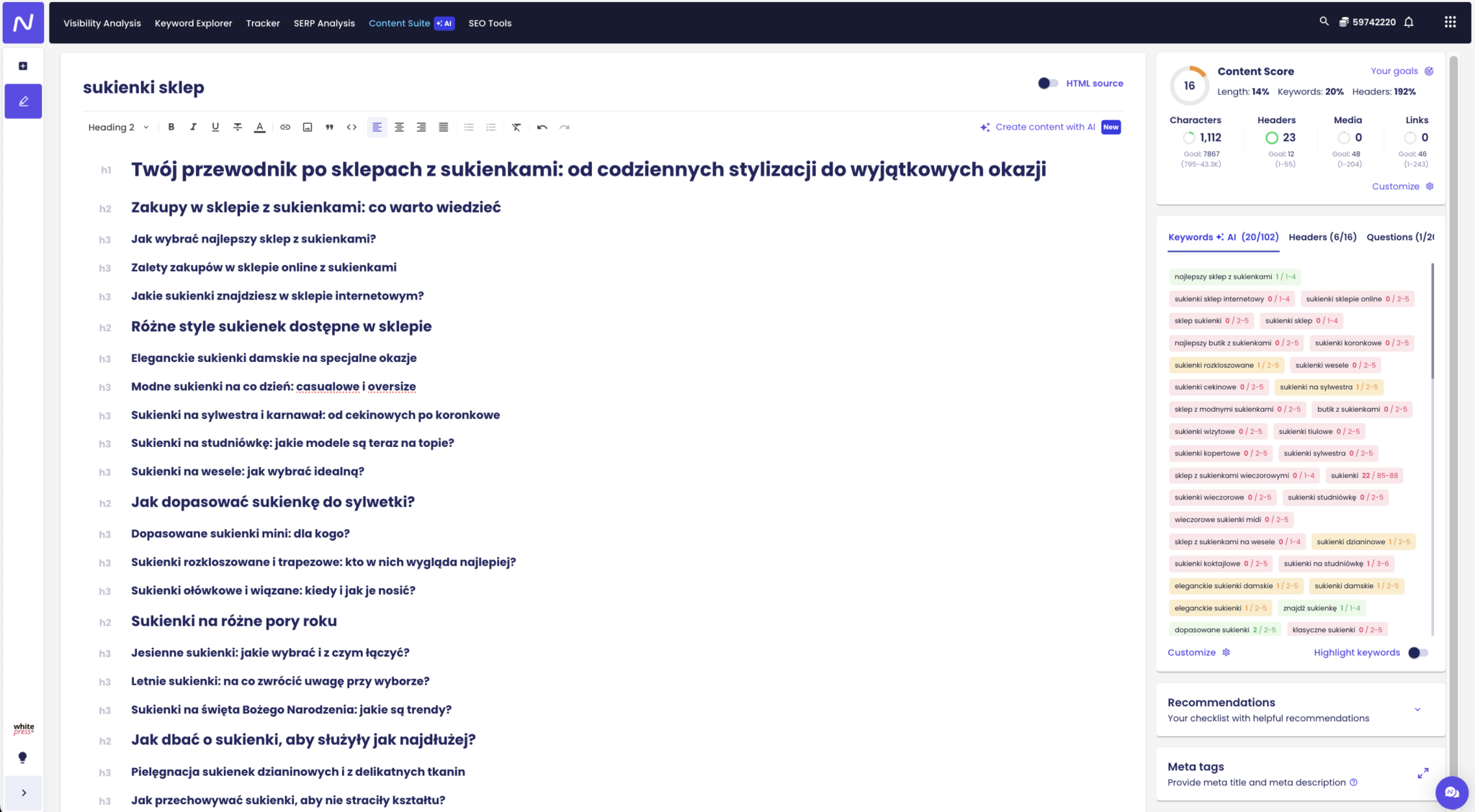 How to improve your site's SEO by using Senuto Writer? | Senuto